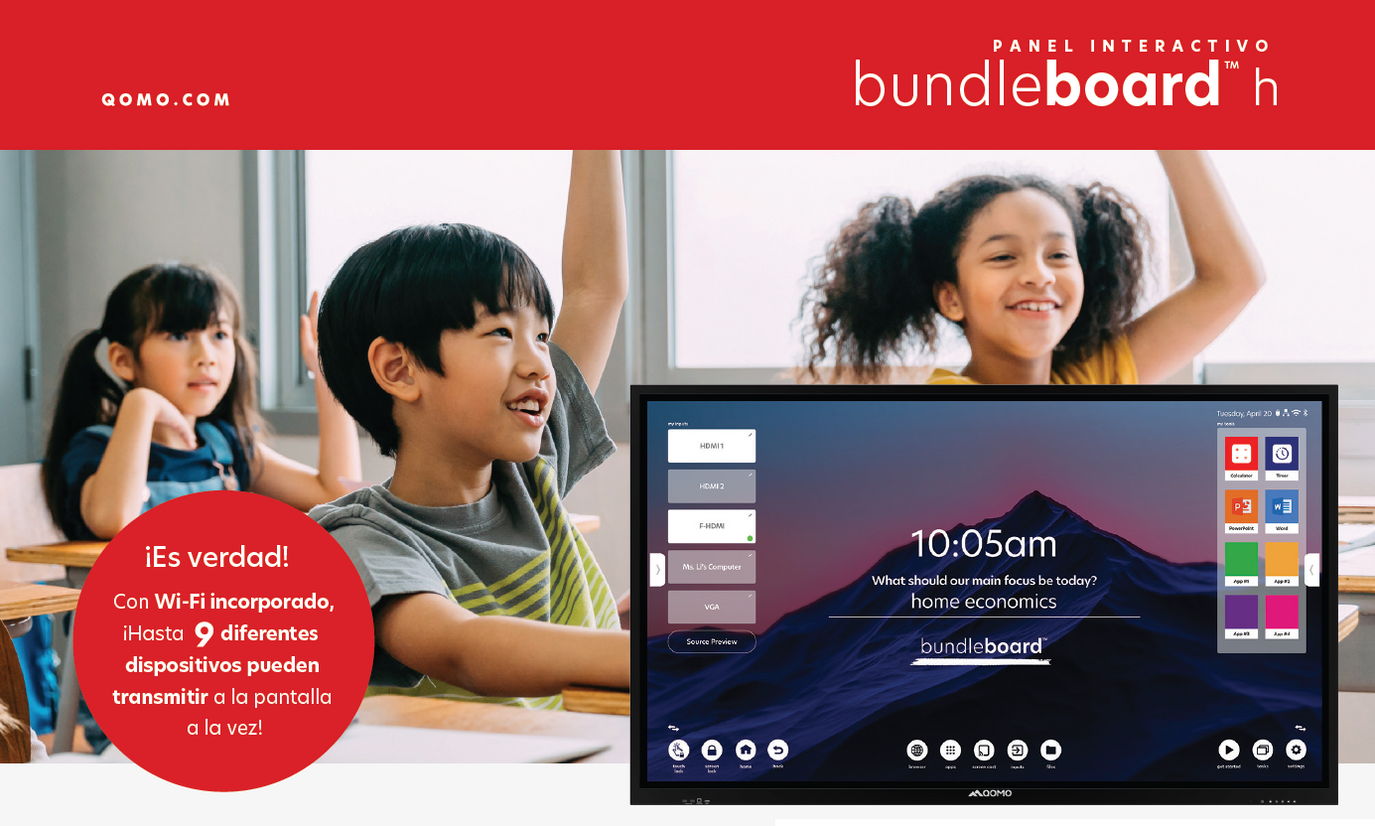 Panel interactivo LED multitáctil BundleBoard serie H — Atelsa